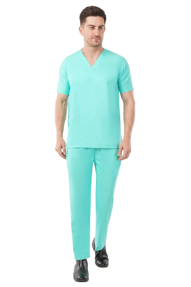 Magna Mens Scrub Cyan | GoldenGown