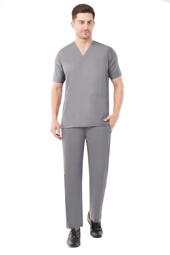 Magna Mens Scrub DarkGrey | GoldenGown
