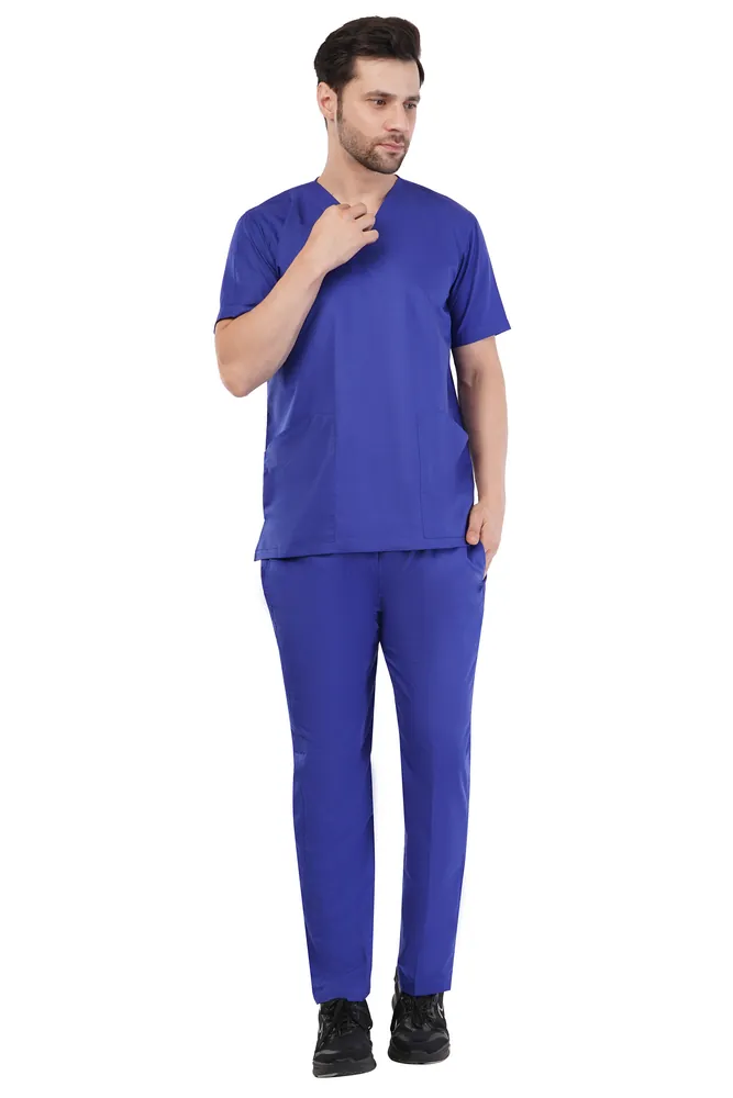 Magna Mens Scrub RoyalBlue | GoldenGown