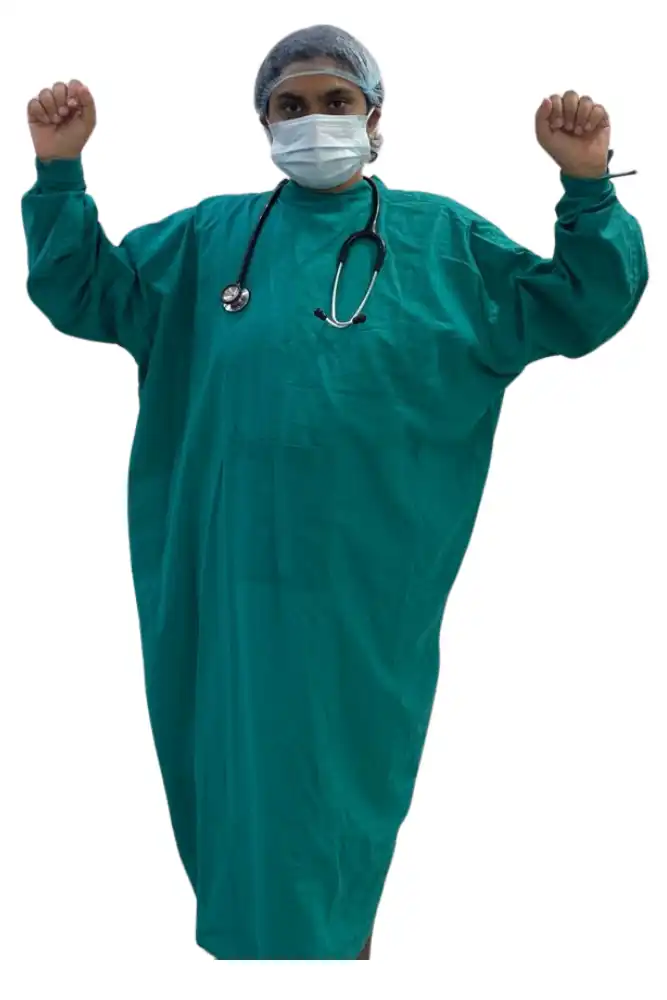 Surgical Gown Back Open Green | GoldenGown