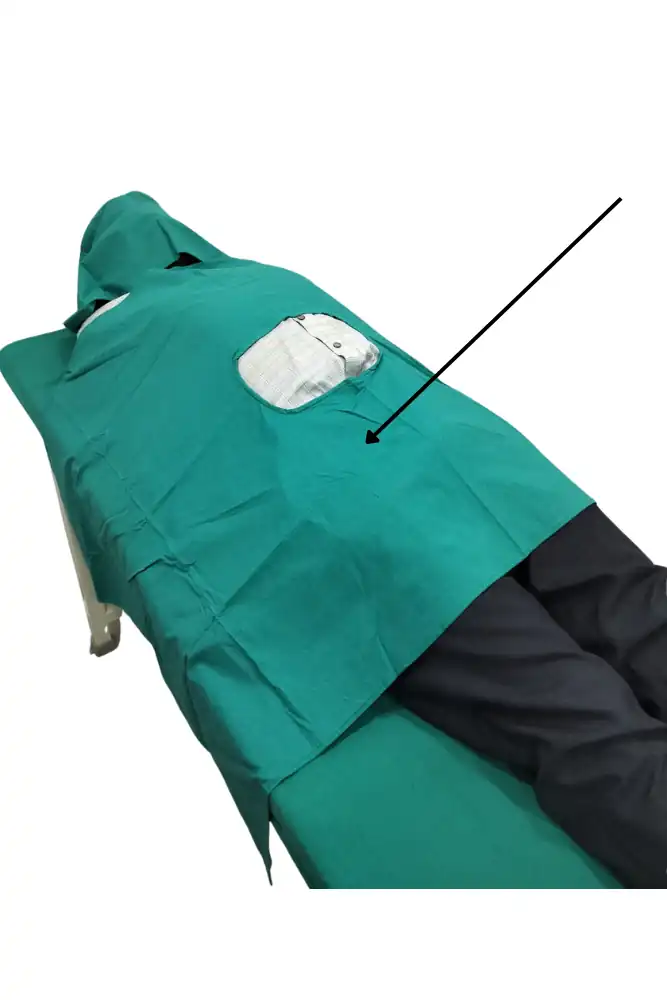Surgical Hole Sheet Green | GoldenGown