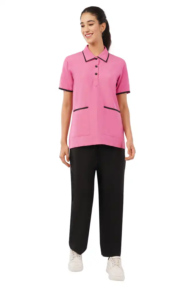 Womens Staff Uniform Nuvo Pink | GoldenGown