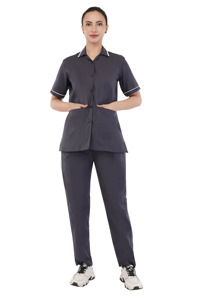 Womens Staff Uniform DarkGrey | GoldenGown