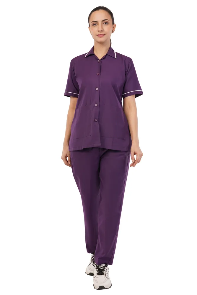 Womens Staff Uniform DarkPurple | GoldenGown