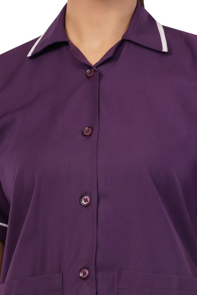 Womens Staff Uniform DarkPurple | GoldenGown