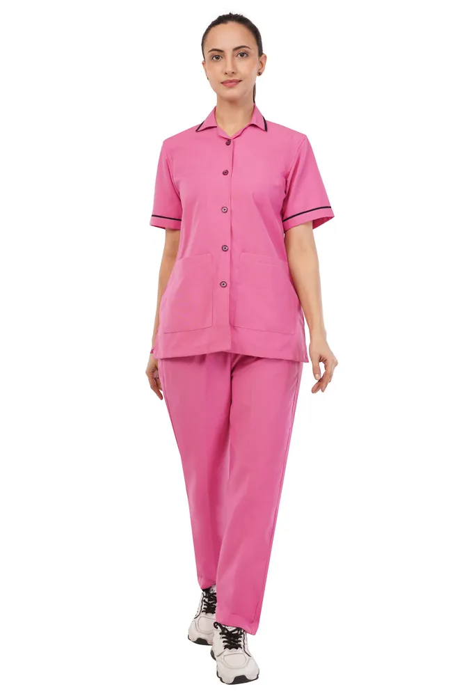 Womens Staff Uniform Pink | GoldenGown